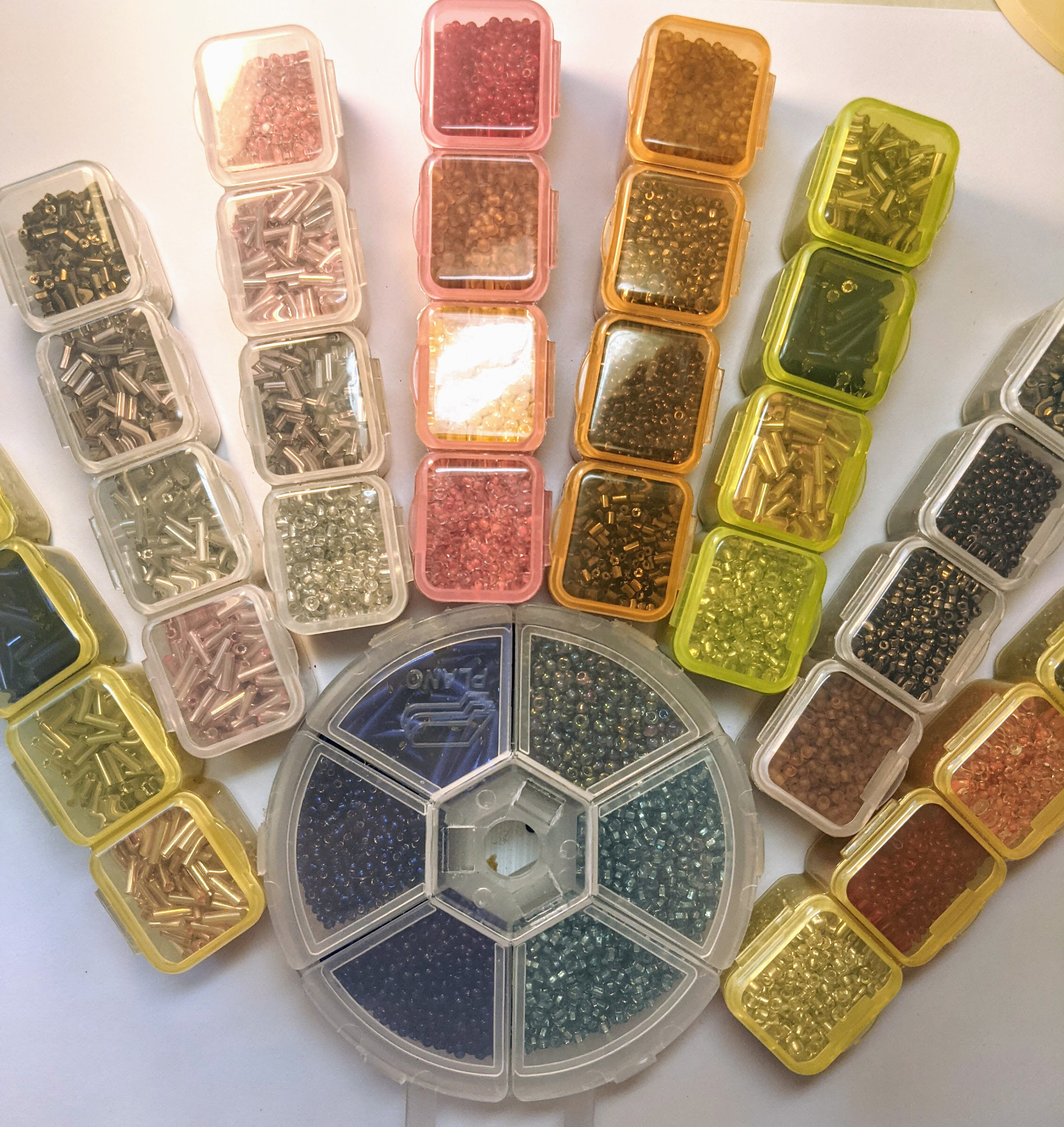 Small Curated Seed & Bugle Bead Boxes - Etsy