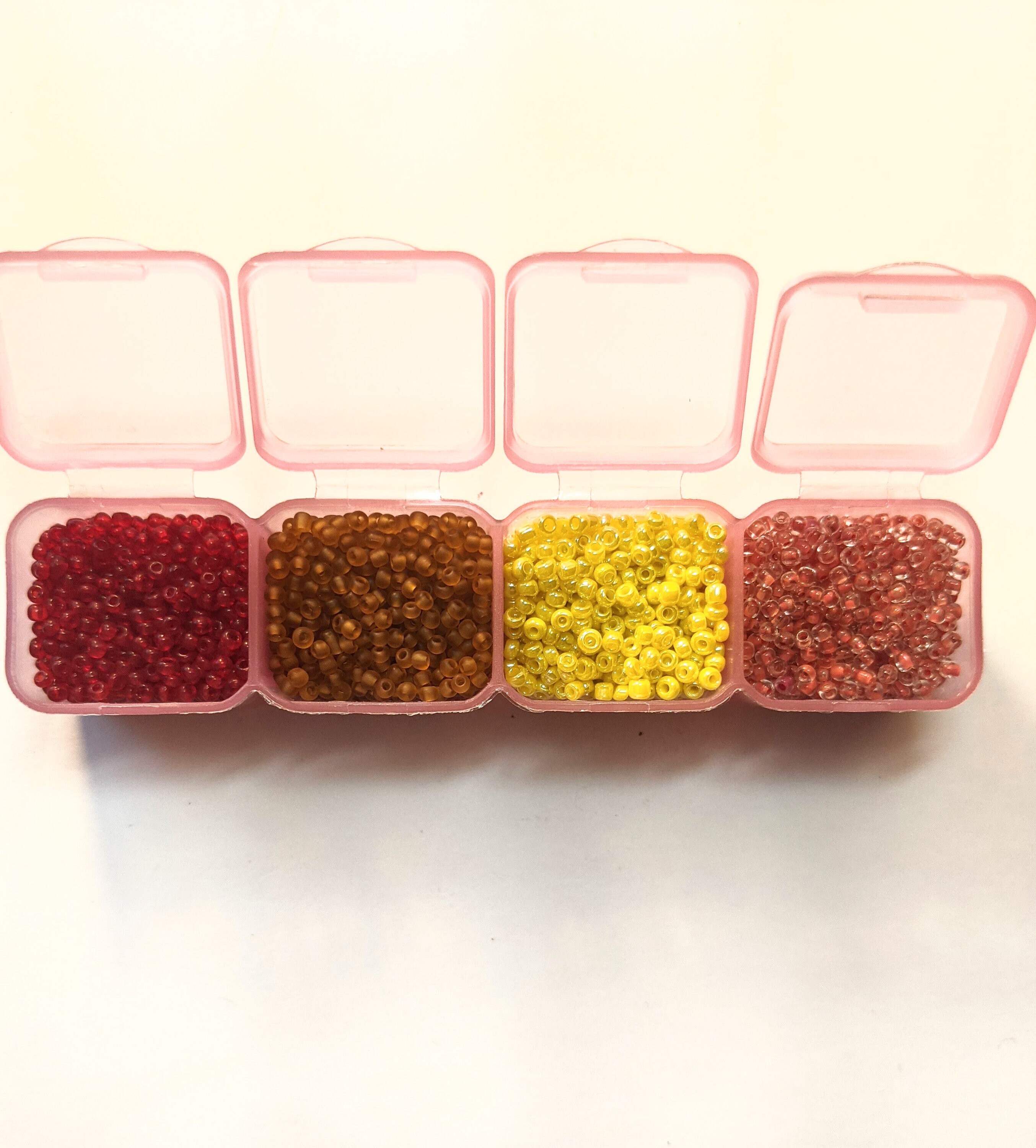 Small Curated Seed & Bugle Bead Boxes - Etsy