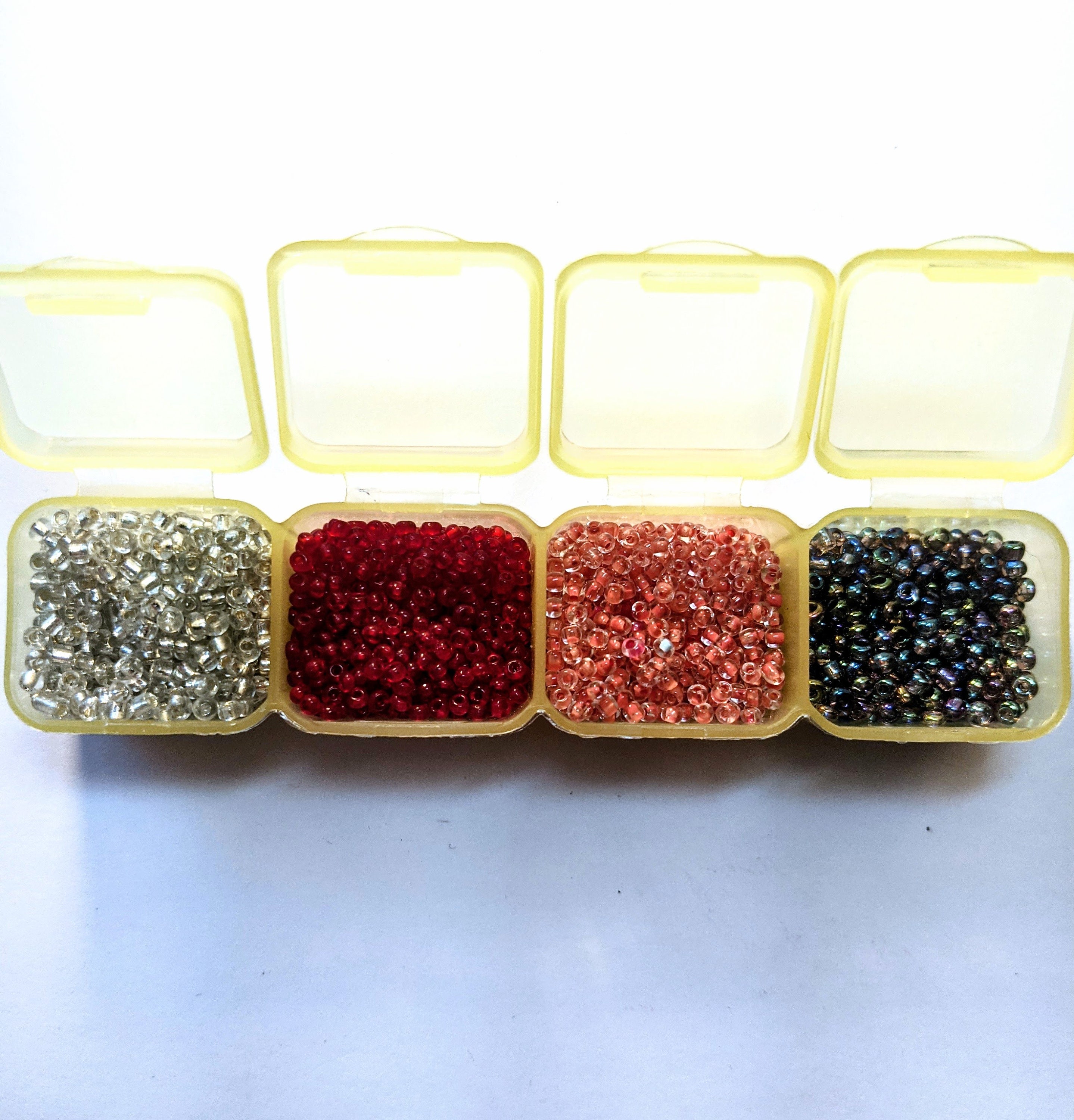 Small Curated Seed & Bugle Bead Boxes - Etsy
