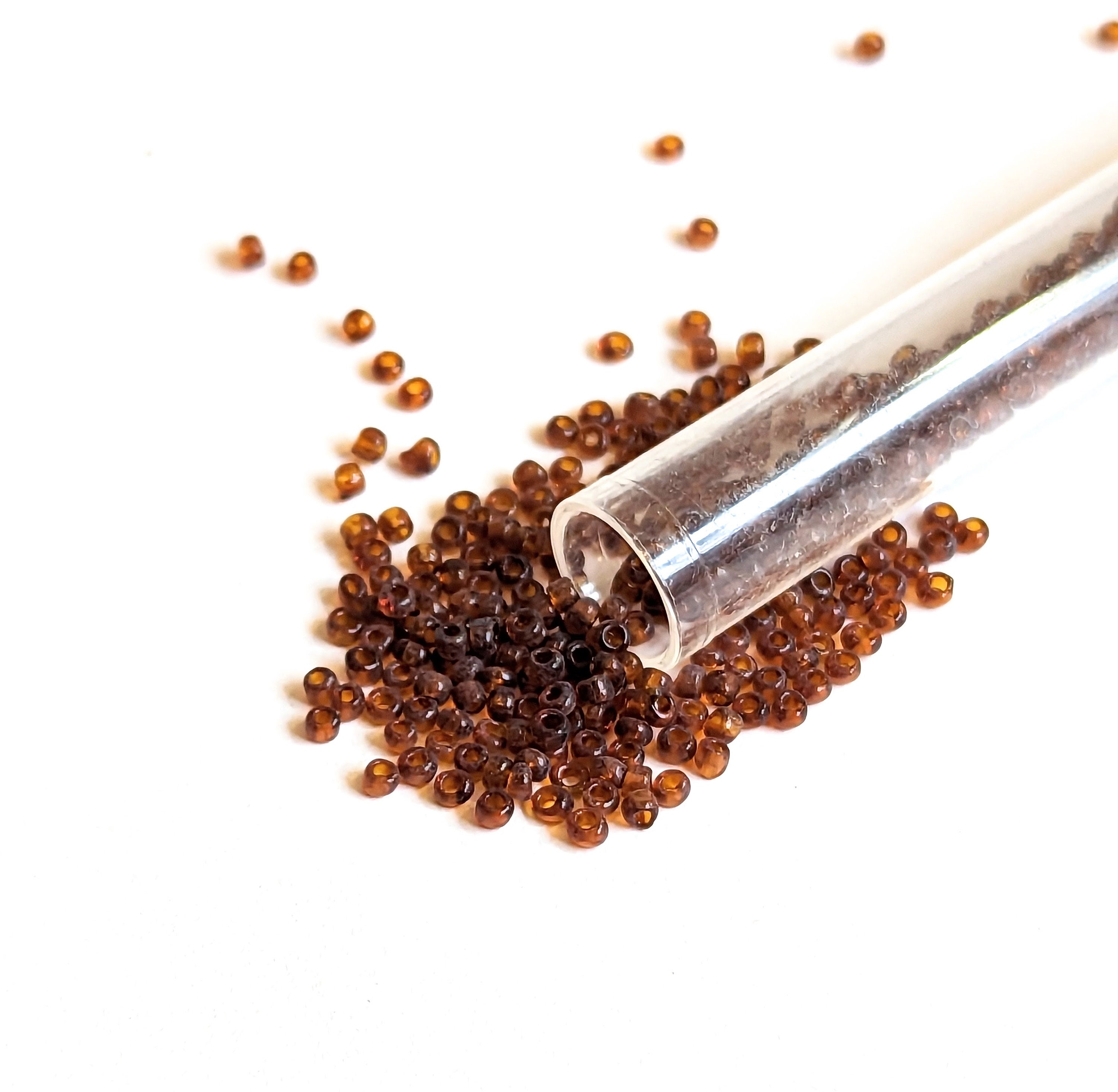 Vintage Clear Cola-colored Seed Beads – Tiny Bubbles of Magic! - Etsy