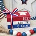 Patriotic Mini Book Stack/4th of July/independence Day/red, White ...