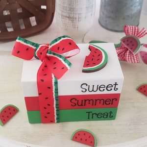 Watermelon Mini Book Stack/sweet Summer Time/farmhouse/tiered Tray ...