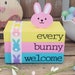 Easter Bunny Mini Book Stack/peeps/every Bunny Welcome/tiered Tray ...