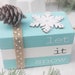 Winter Snowflake Mini Wood Book Stack/let It Snow/tier Tray | Etsy