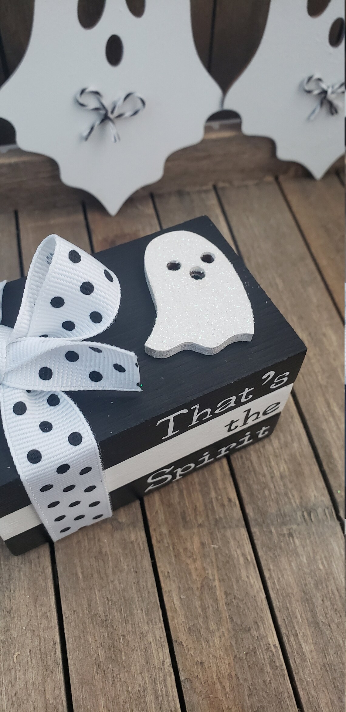 Halloween Mini Book Stack/ Ghost/fall/farmhouse/tier Tray | Etsy