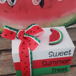 Watermelon Mini Book Stack/sweet Summer Time/farmhouse/tiered Tray ...