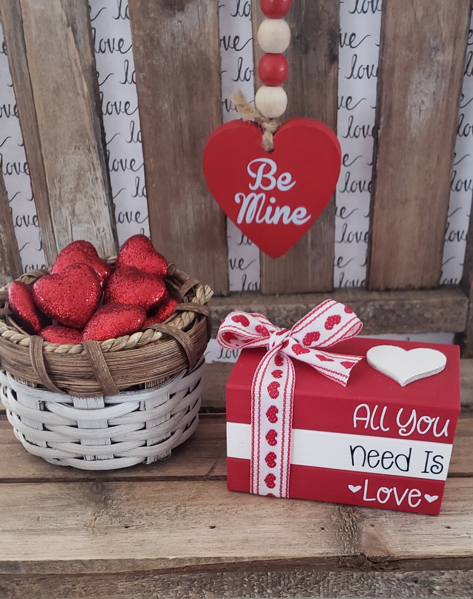 Valentines Day Mini Book Stack All You Need Is Etsy