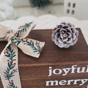 Farmhouse Christmas Mini Book Stack/joyful/merry/blessed/flocked ...