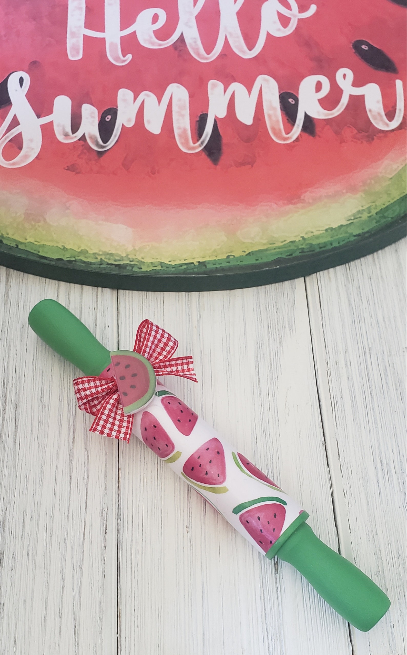 Watermelon Mini Book Stack or Watermelon Mini Rolling Pin/summer Time ...