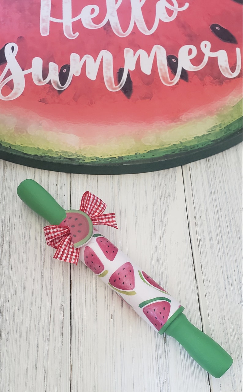 Watermelon Mini Book Stack or Watermelon Mini Rolling - Etsy
