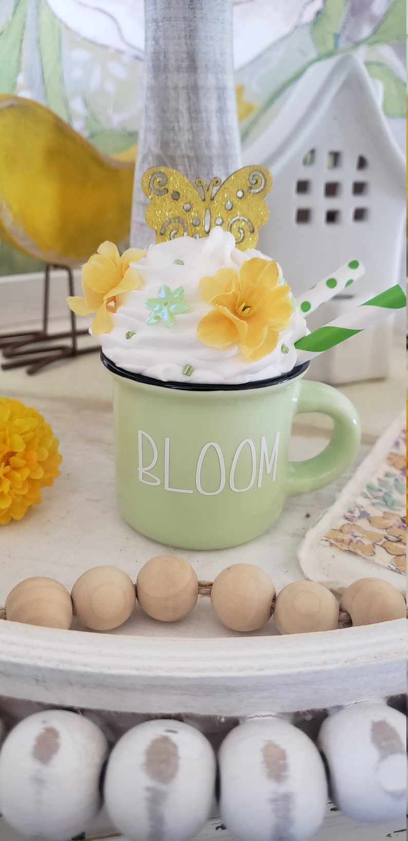 Spring Mini Mug With Faux Whipped | Etsy