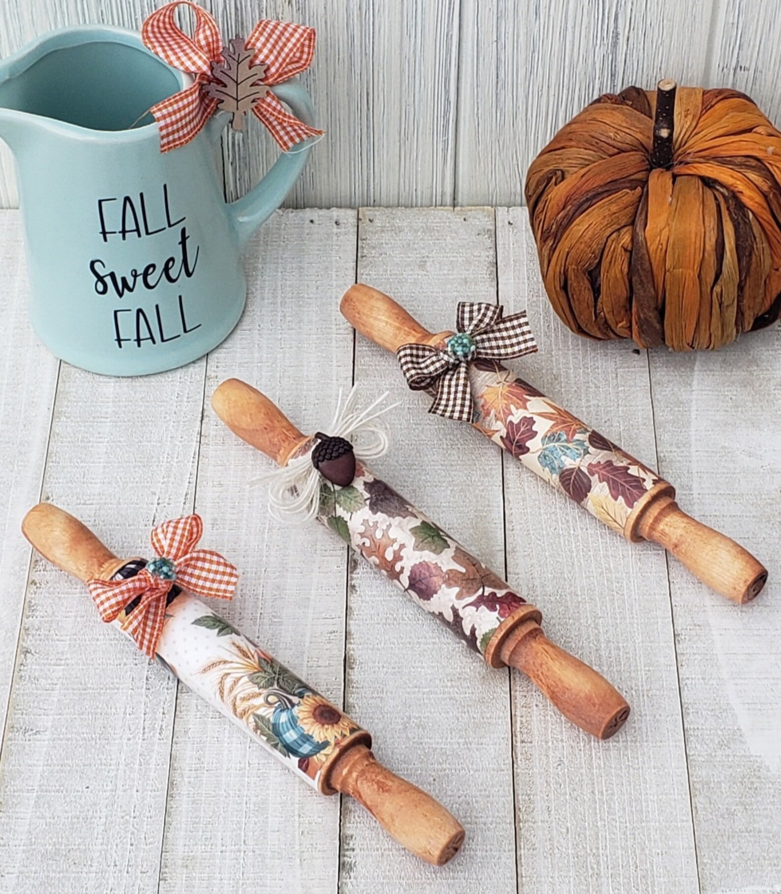 Fall Mini Rolling Pins/autumn/tier Tray Decor/farmhouse - Etsy