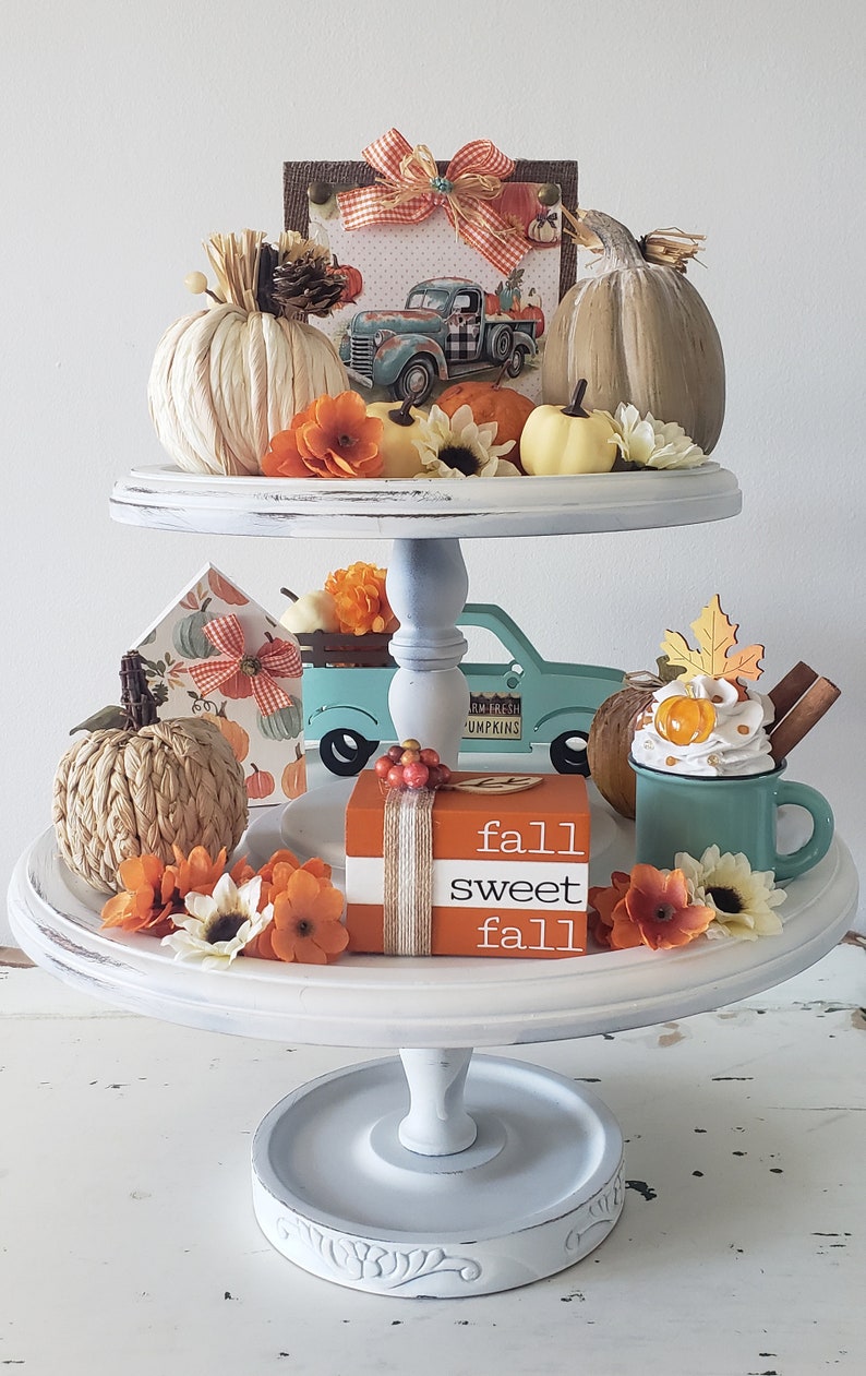 Fall Mini Wood Book Stacks/happy Fall Y'all/fall Sweet | Etsy