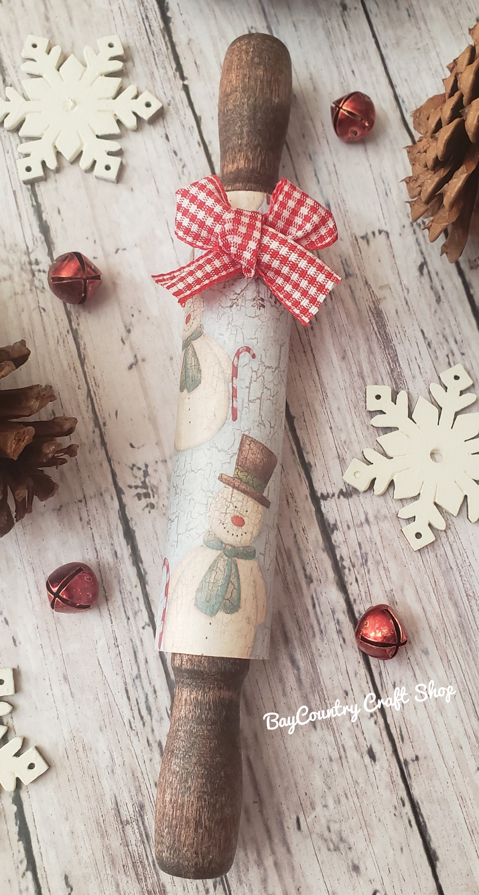 Christmas Mini Rolling Pins/rustic Farmhouse - Etsy