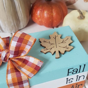 Fall Mini Book Stack/fall is in the Air/ Farmhouse/tier Tray Decor/a ...