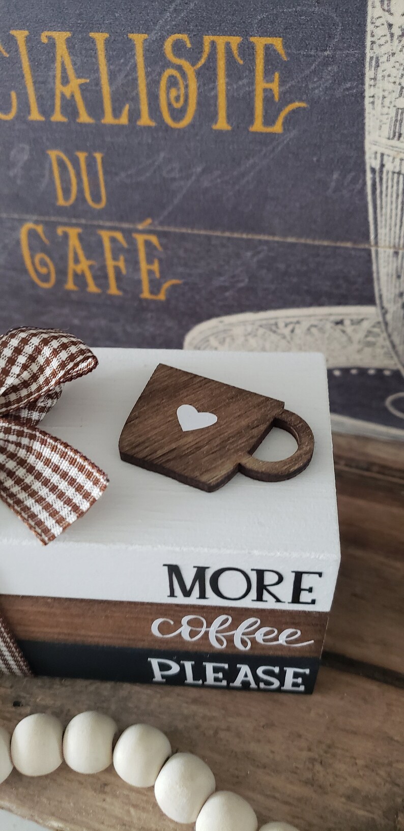 Coffee Mini Book Stack/coffee Bar/tiered Tray Decor/everyday Decor ...