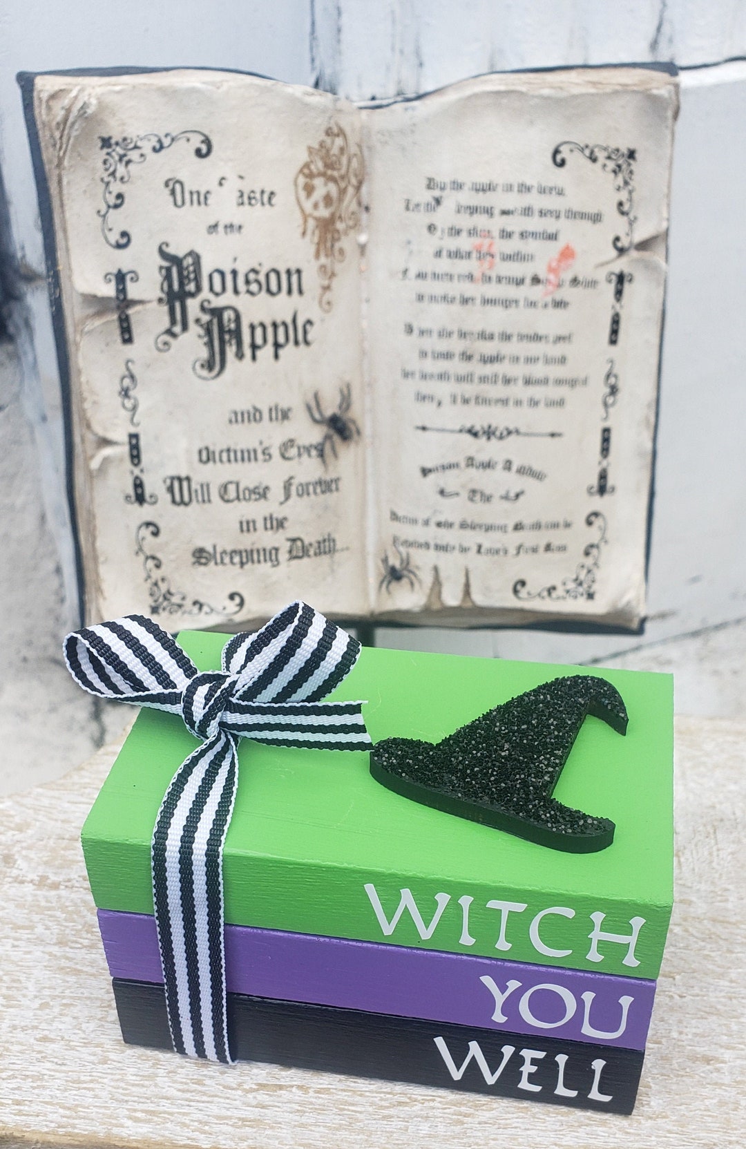 Halloween Mini Book Stack/ Witch/ Fall/tier Tray Decor - Etsy