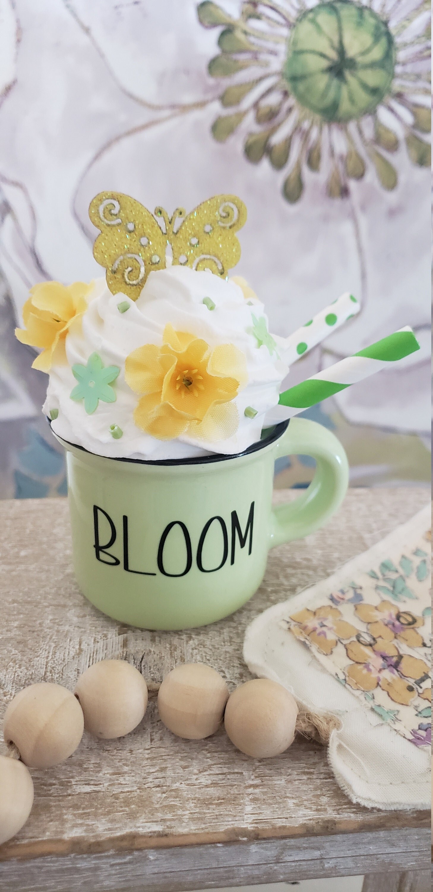 Spring Mini Mug With Faux Whipped | Etsy