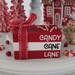 Christmas Candy Cane Mini Book Stack/candy Cane Lane/tiered Tray Decor ...