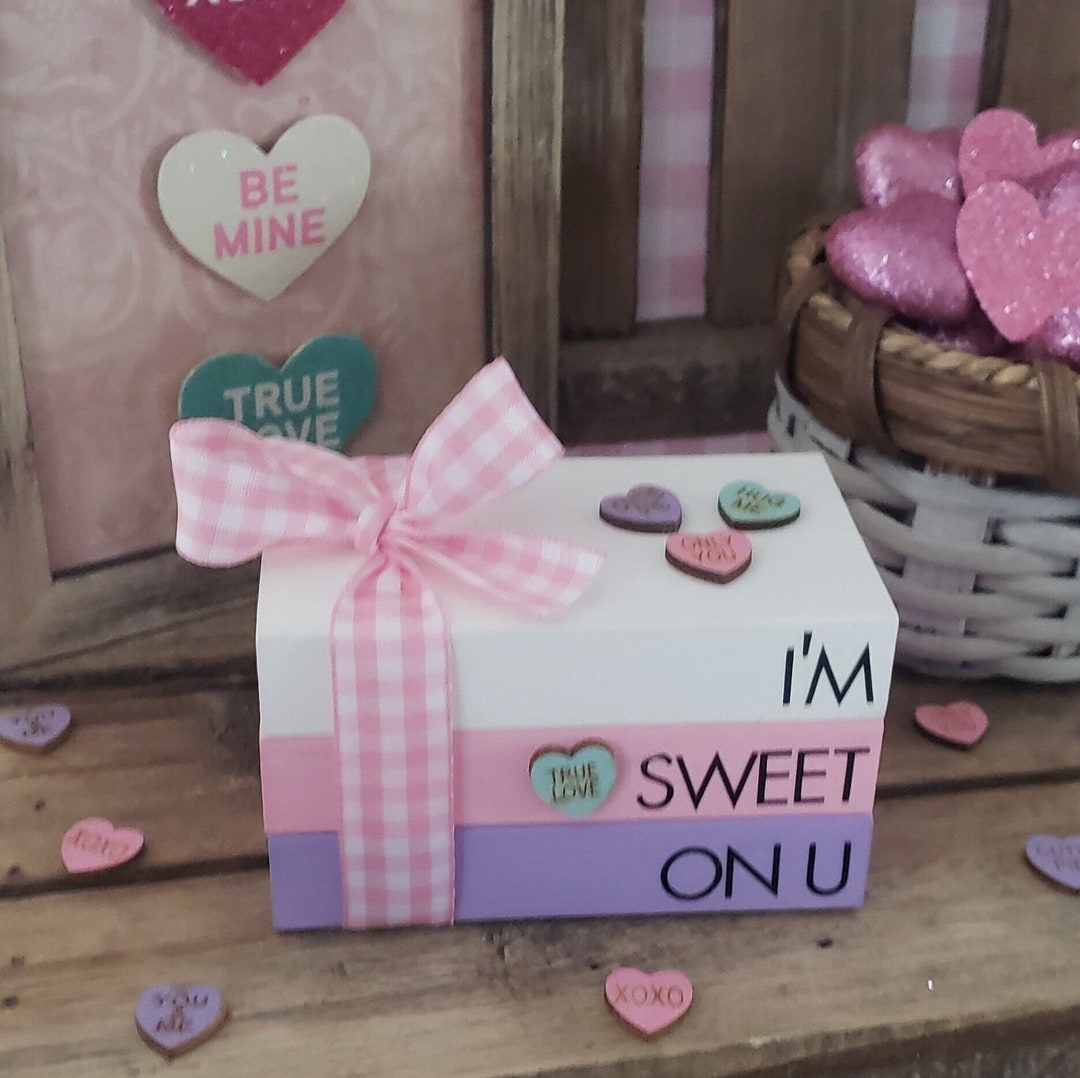 Valentine's Day Conversation Heart Mini Book Stack/i'm Sweet on You ...