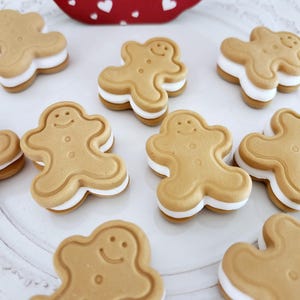 Mini Faux Gingerbread Man Sandwich Cookies/fake Bake Supplies/craft ...