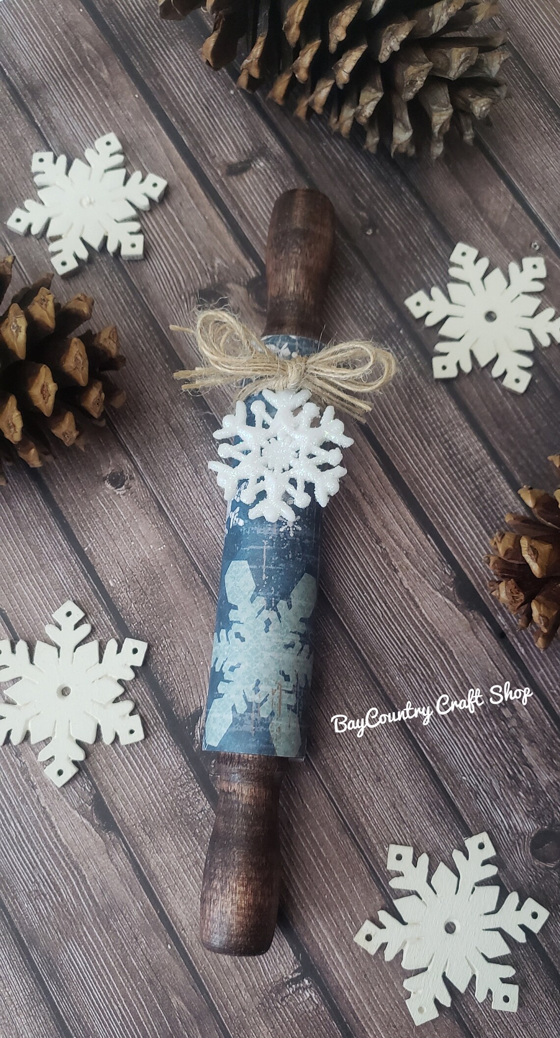 Christmas Mini Rolling Pins/rustic Farmhouse | Etsy
