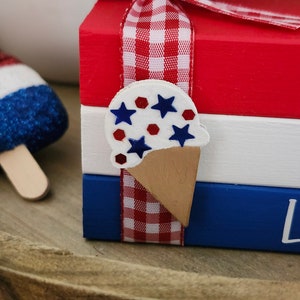 Patriotic Mini Book Stack/fourth of July/memorial Day/land of Liberty ...