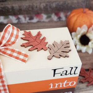 Fall Mini Book Stack/autumn/leaves/tiered Tray Decor/ Farnhouse/a ...