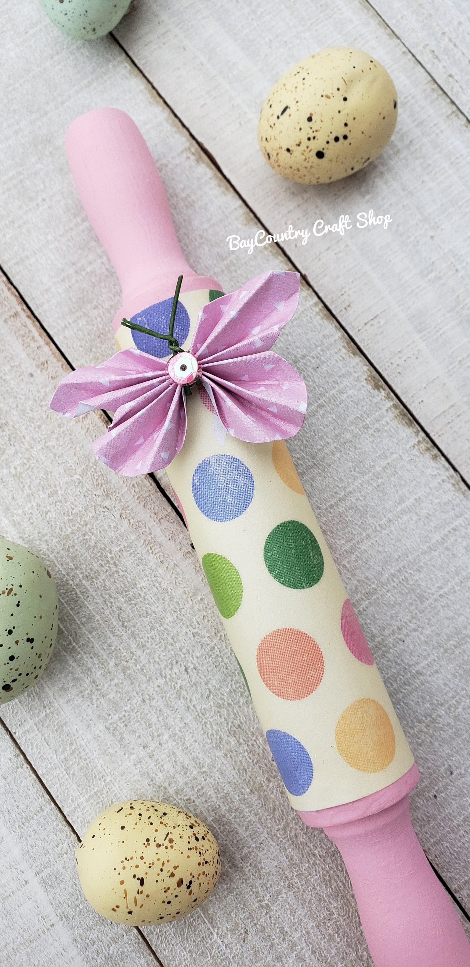 Easter/spring Mini Rolling Pins/butterfly Accent/ Tier Tray Decor - Etsy