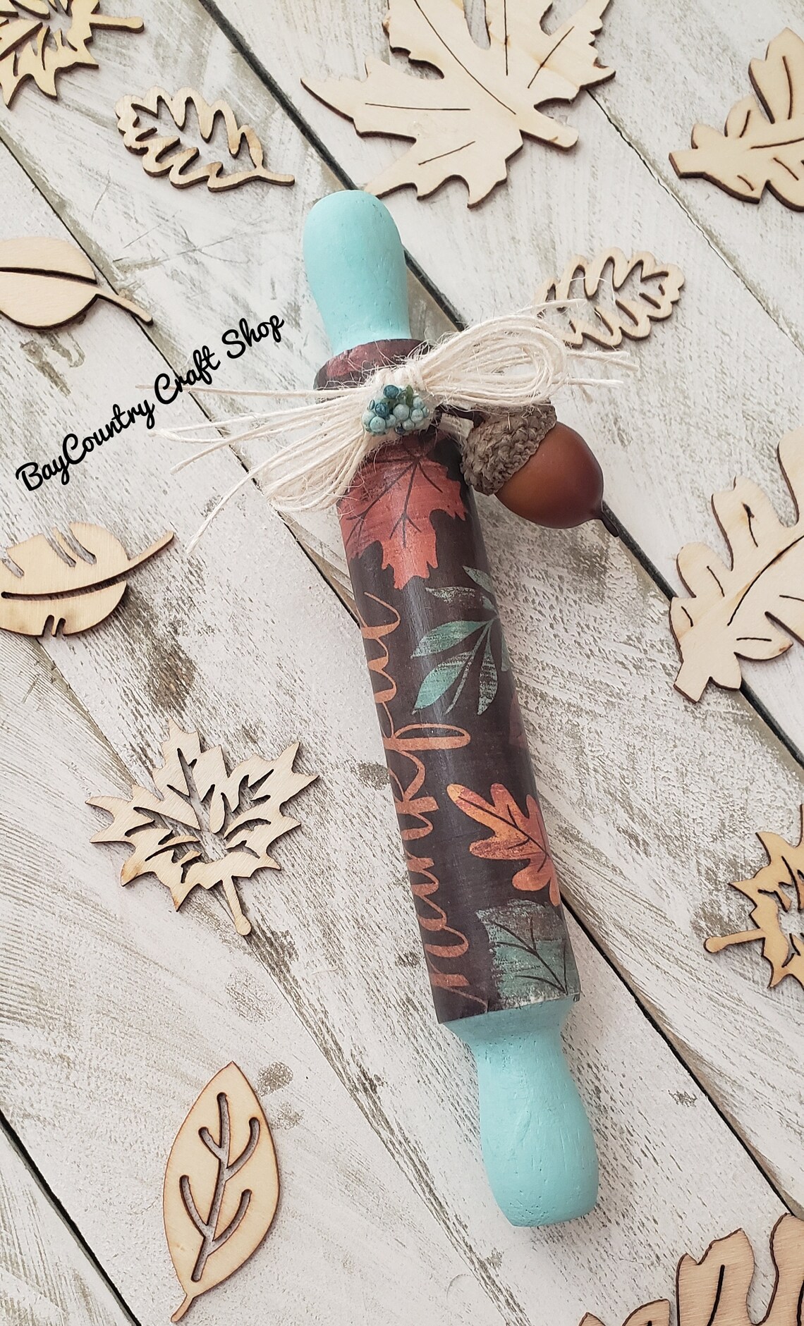 Fall Mini Rolling Pins/acorn/leaves/autumn/tier Tray Decor/a | Etsy
