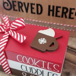 Christmas Hot Cocoa Mini Book Stack/hot Chocolate/hallmark & Hot Cocoa ...