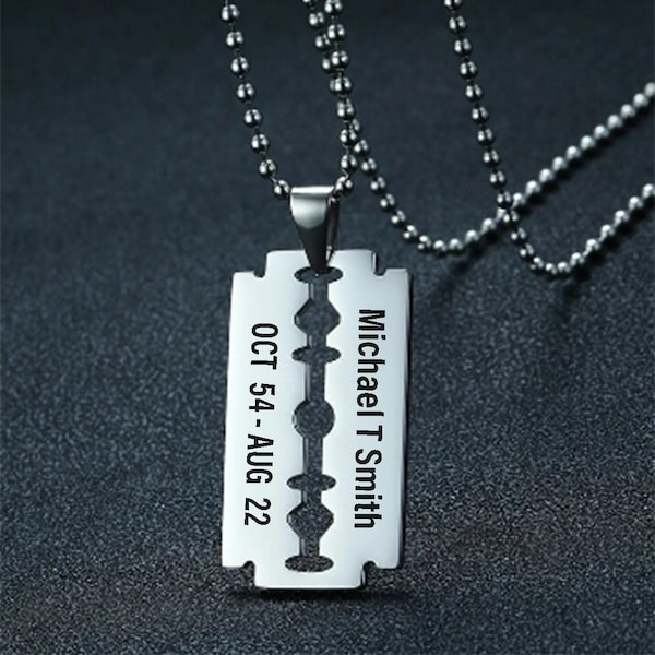 Razor Necklace - Etsy
