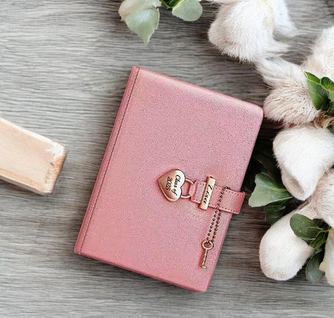Personalized Journal With Lock and Key - Birthday Journal Gift - Lock ...