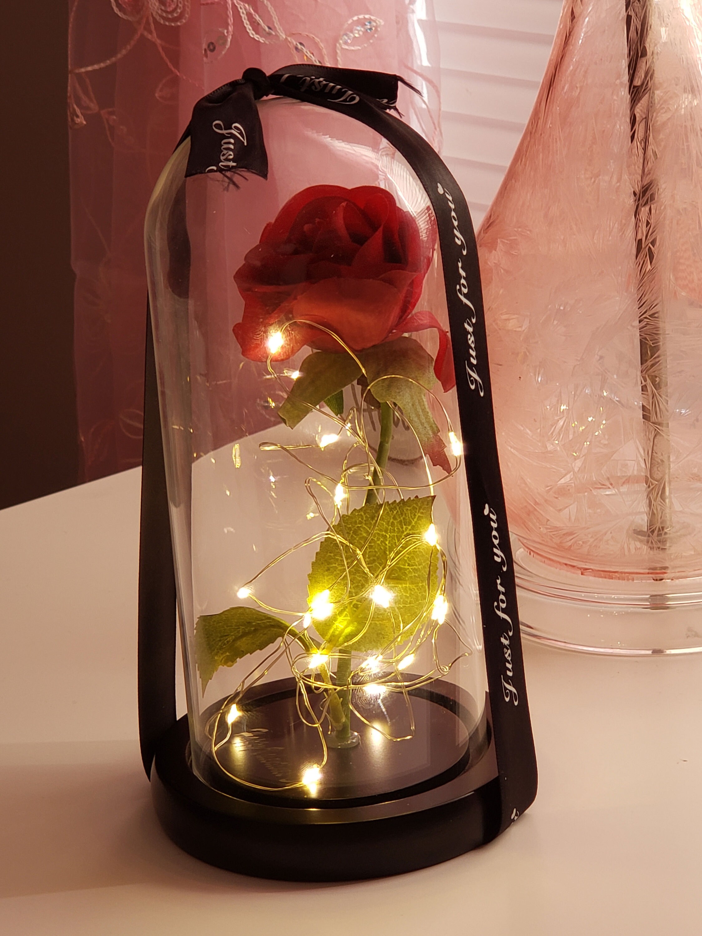 Beauty and the Beast Rose With Personalized Engraving-forever Roses ...