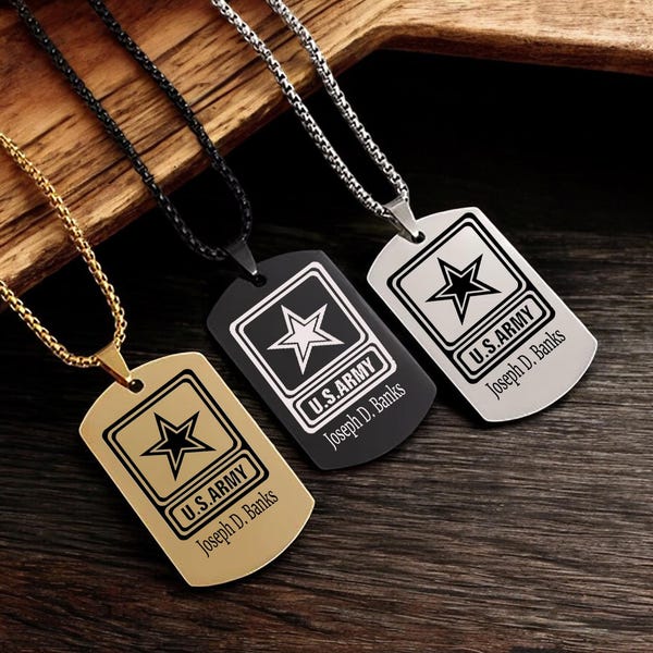 Army Necklace - Etsy