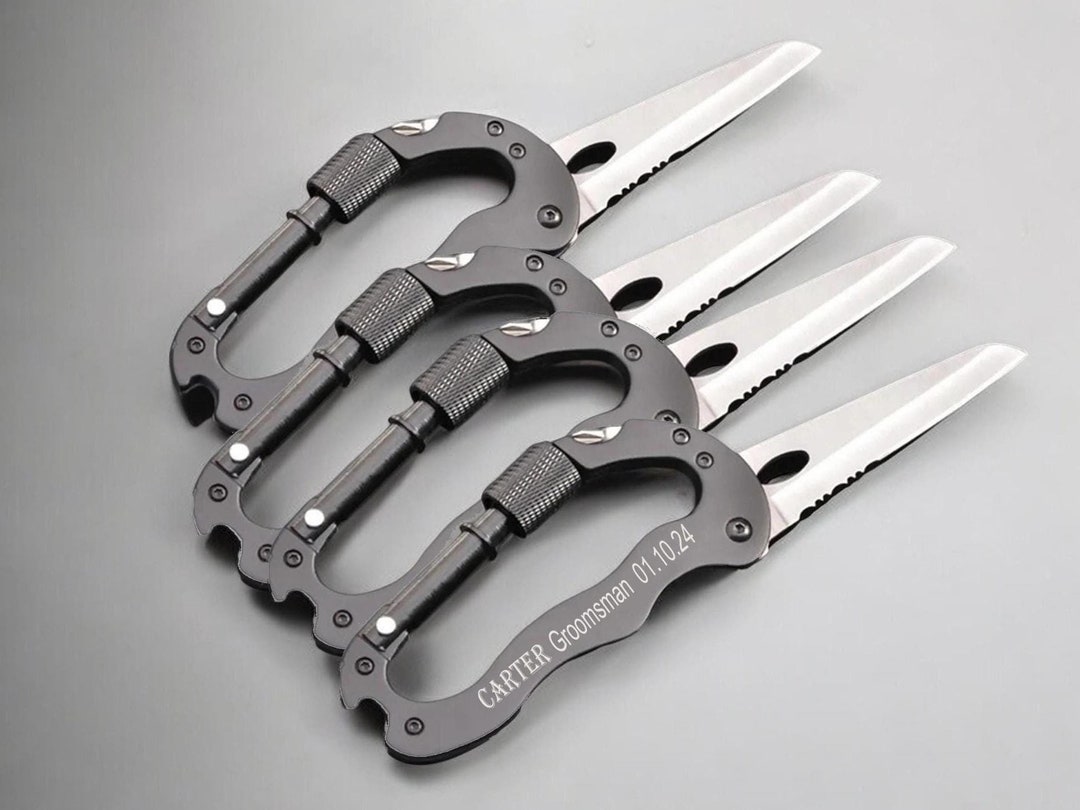 Multitool 5-in-1 Survival Tool Keychain, Carabiner, Screwdrivers ...