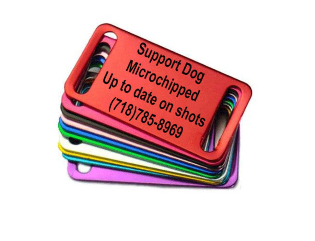 Slide on Pet ID Tag for Dog Collars Slide on Aluminium Pet Id Tag Dog ...