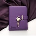 Purple Diary With Lock and Key for Girls & Women - Engraved Diary With ...