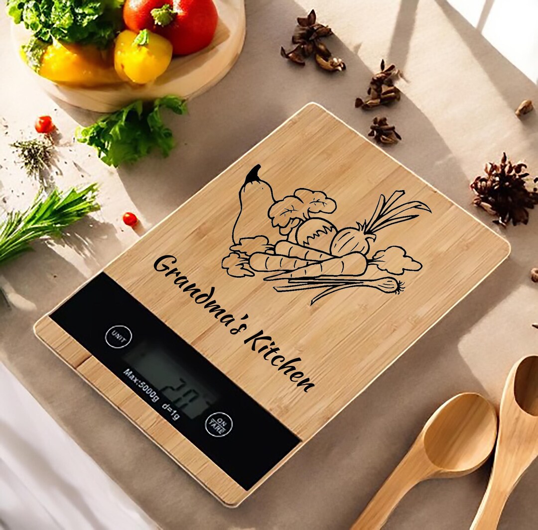 Digital Bamboo Scale, New Homeowner Gift, Realtor Gift, Personalized ...