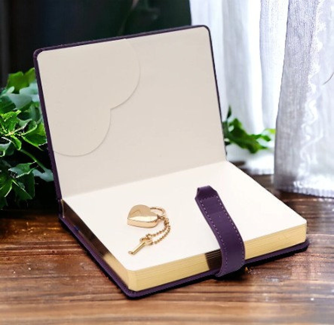 Purple Diary With Lock and Key for Girls & Women - Engraved Diary With ...