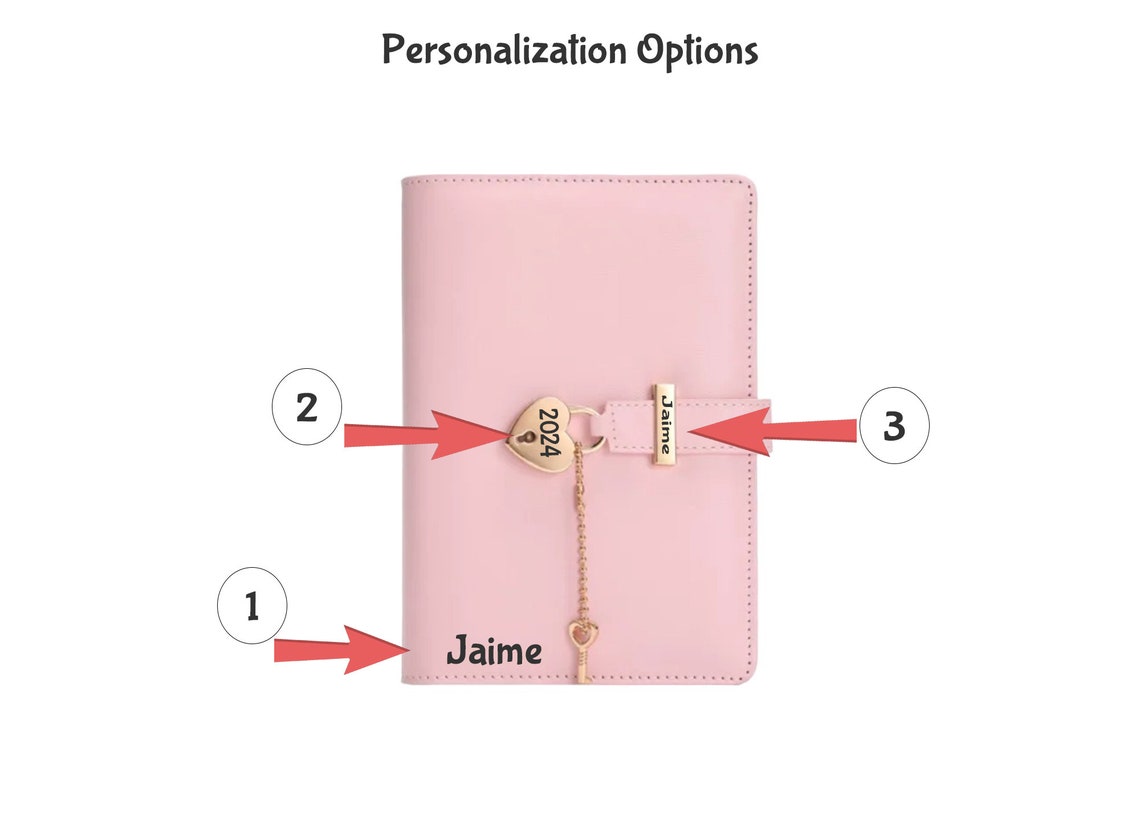 Purple Diary With Lock and Key for Girls & Women - Engraved Diary With ...