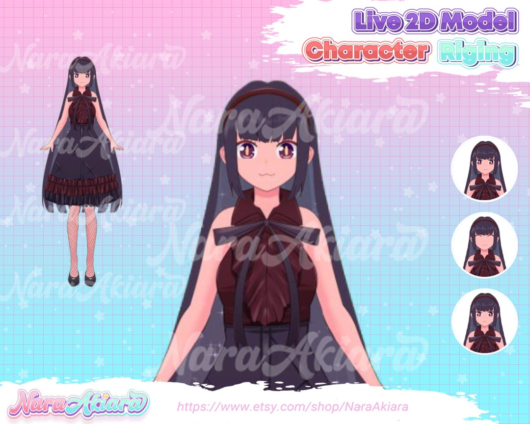 Vtuber Model Vtuber Rigging Vtuber Expressions 2d Avatar - Etsy