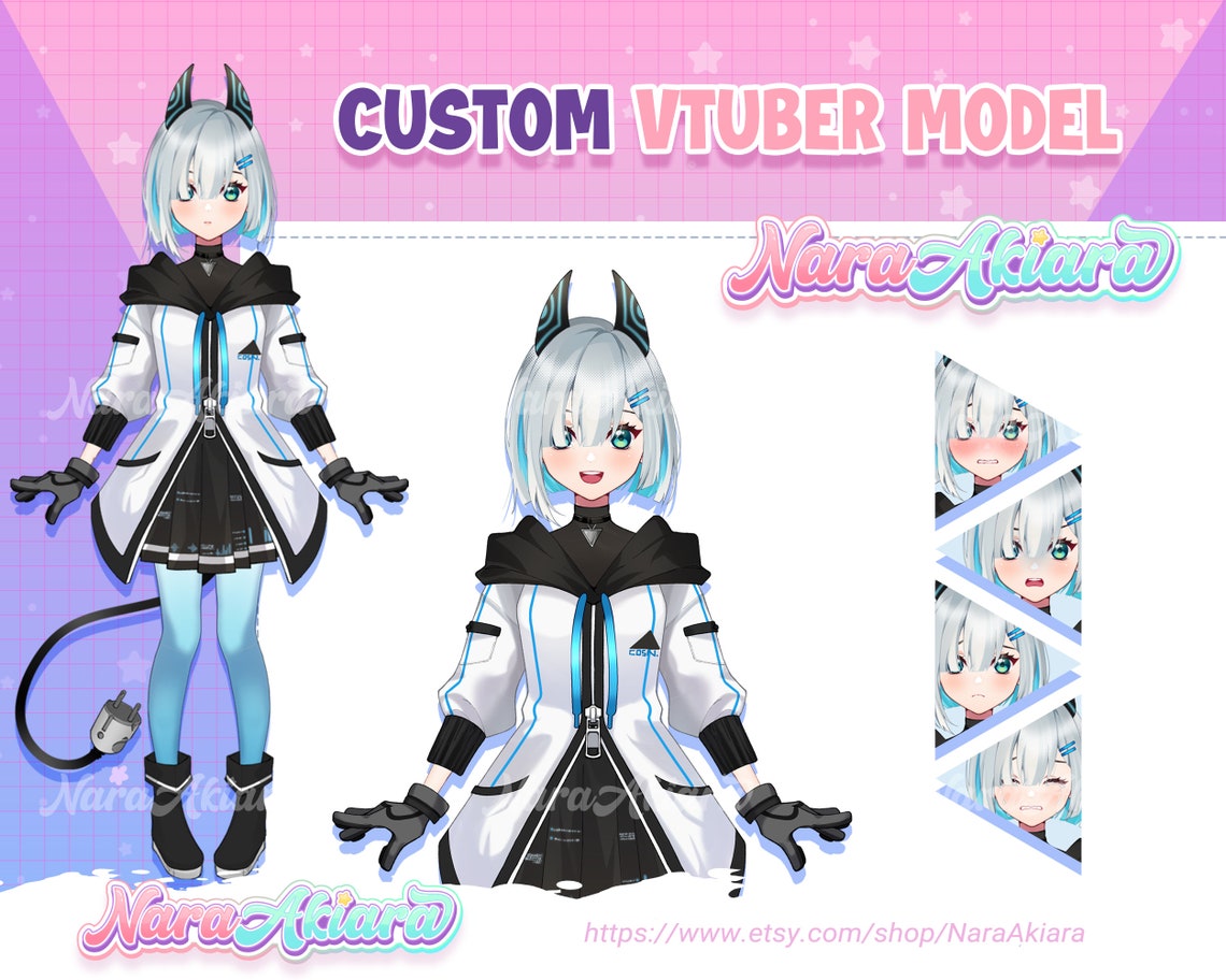 Premade Vtuber Vtuber Model Vtuber Commission Vtuber 2d - Etsy Ireland