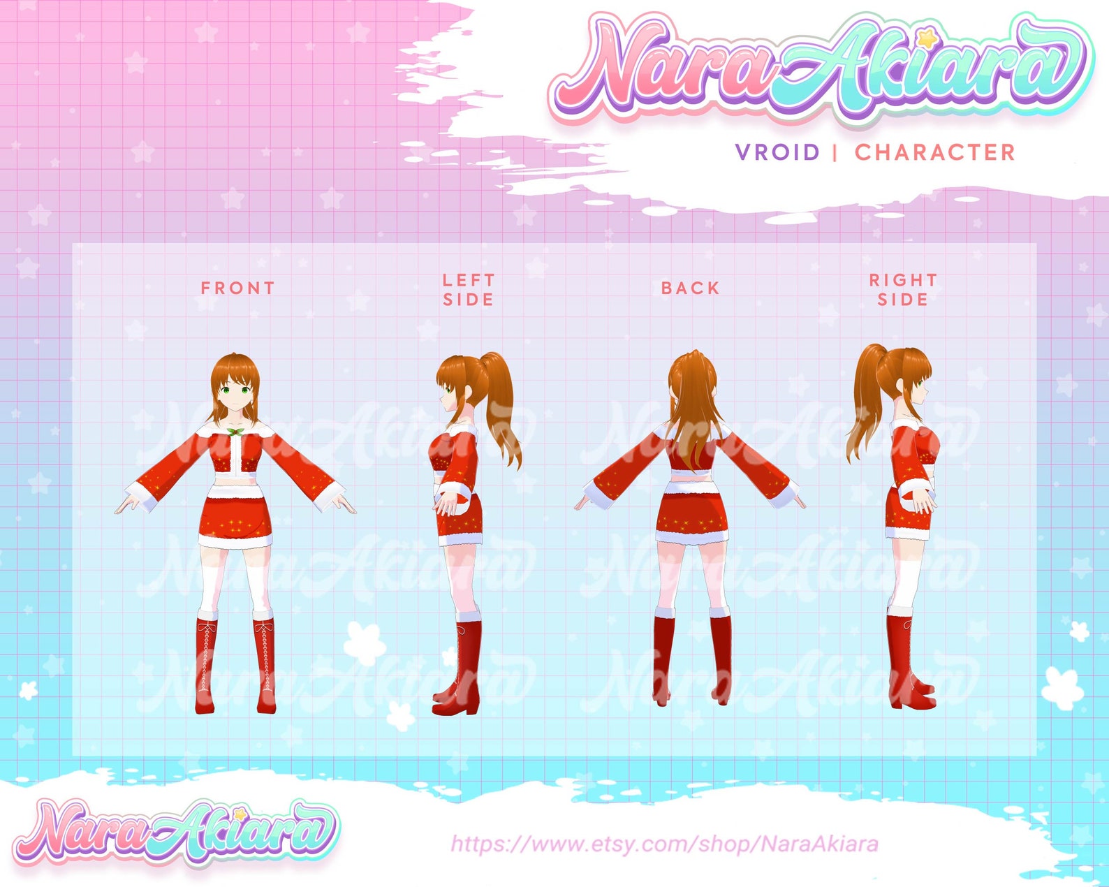 Premade 3D Vroid Model Vroid Model Vroid Commission 3D - Etsy