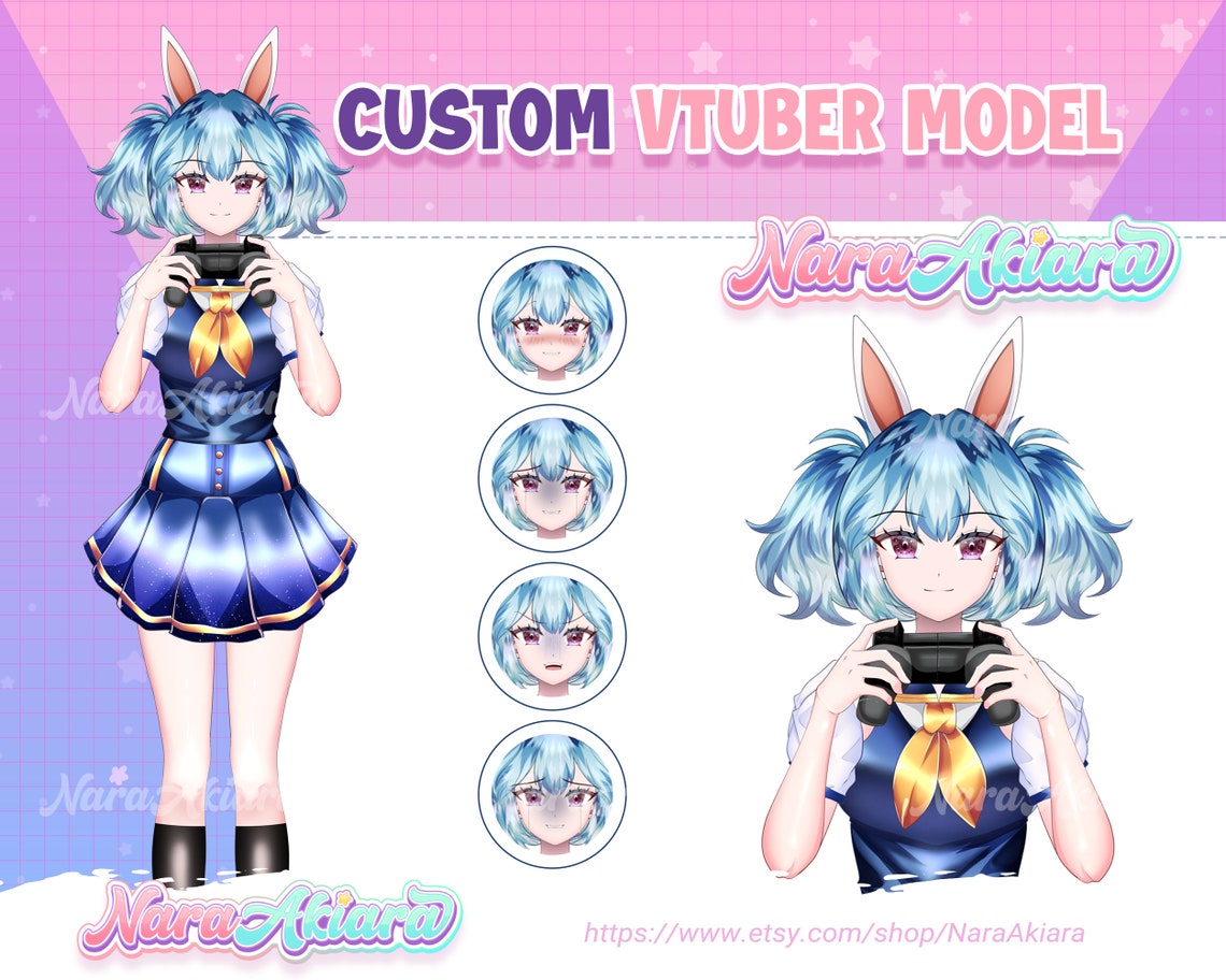 Premade Vtuber Vtuber Model Vtuber Commission Vtuber 2d - Etsy Canada