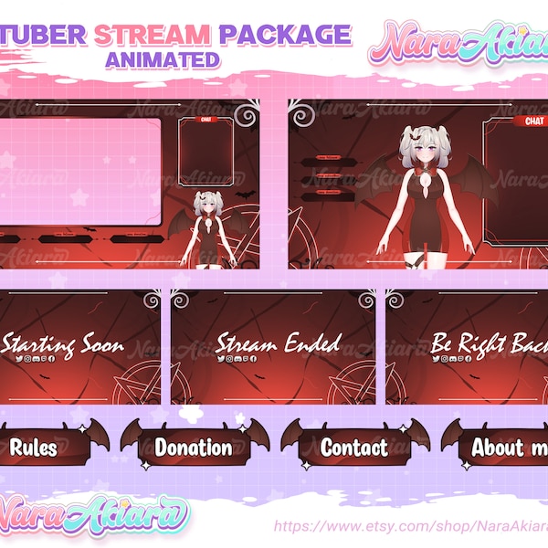 Twitch Overlay Commission - Etsy