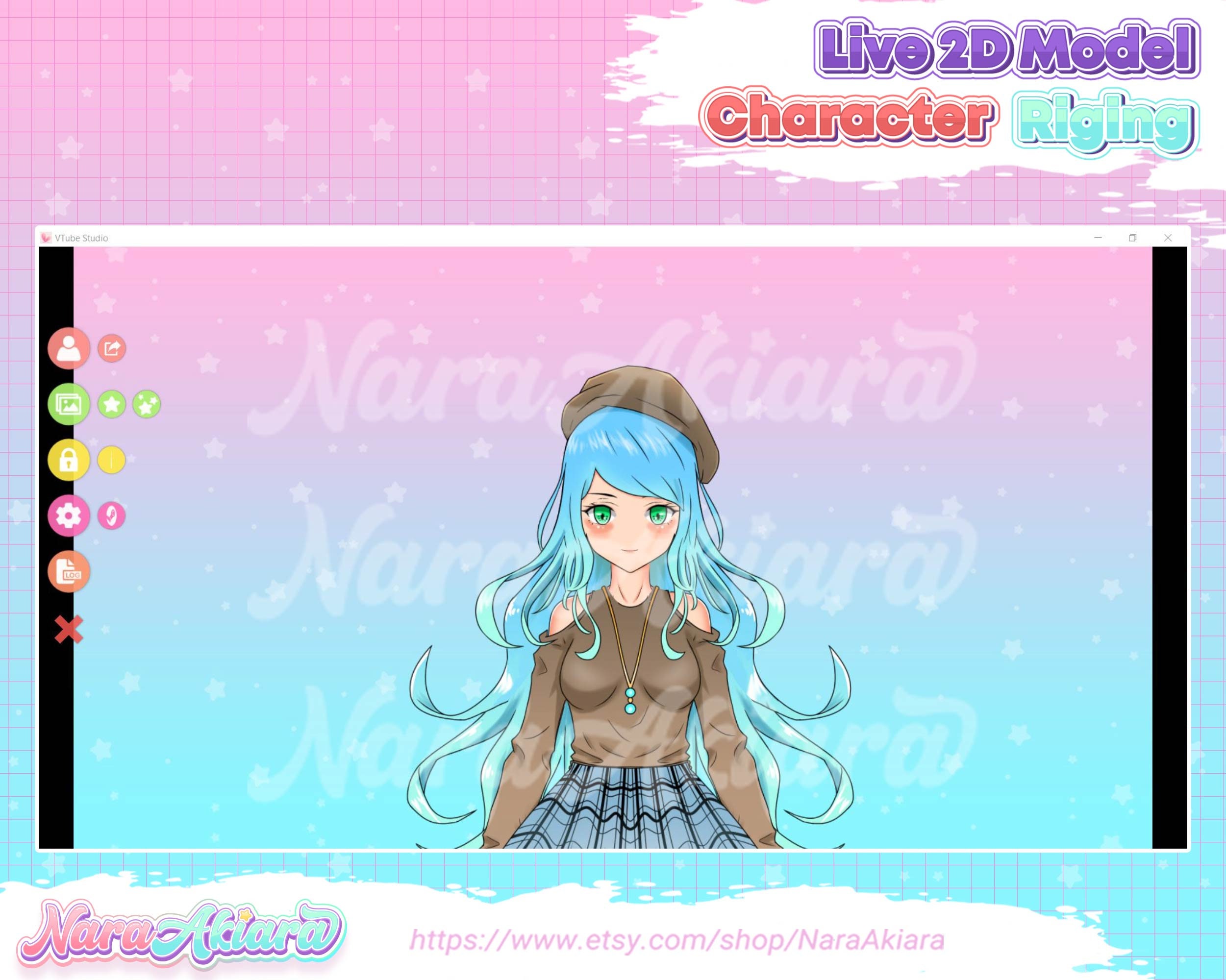 Vtuber Model Vtuber Rigging Vtuber Commission Anime - Etsy UK