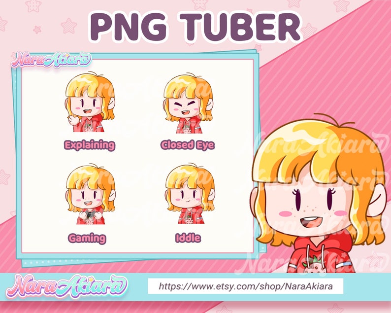 PNG Tuber Pngtuber Twitch Pngtuber Commission Png Tuber - Etsy