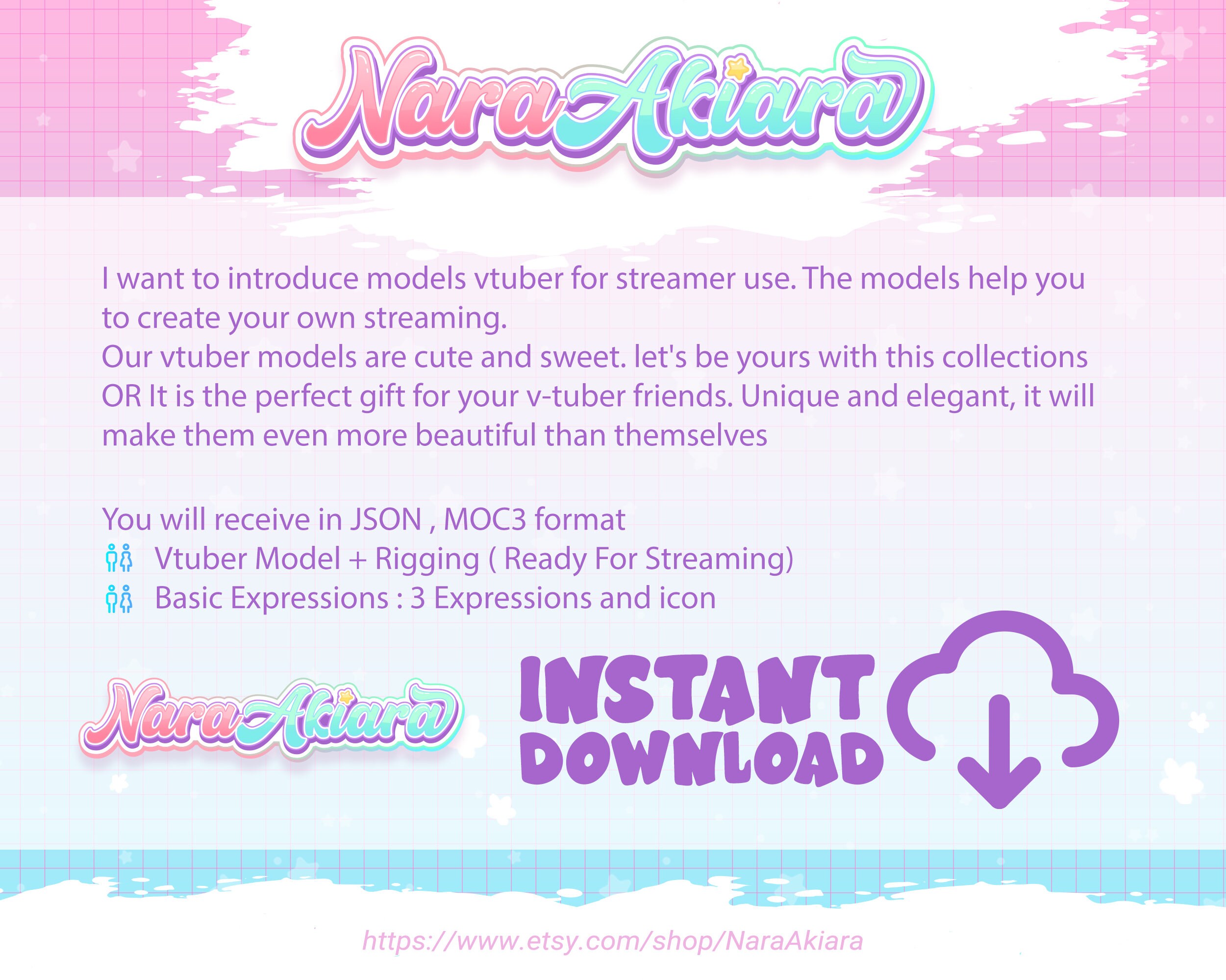 Vtuber Model Kawaii Vtuber Bat Animal 2D Vtuber Avatars - Etsy Canada