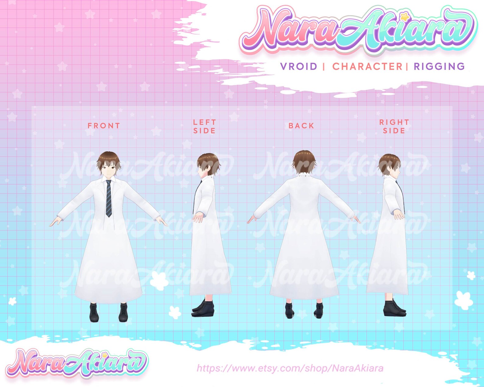 Premade 3D Vroid Model Vroid Model Vtuber Commission Vroid - Etsy